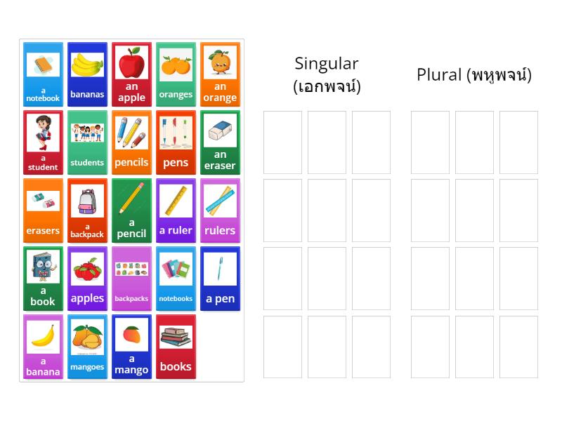 Singular & Plural - Group sort