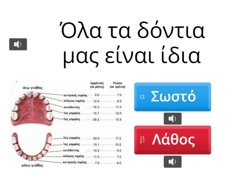 ΚΑΘΗΜΕΡΙΝΕΣ ΣΥΝΗΘΕΙΕΣ ΣΤΟΜΑΤΙΚΗΣ ΥΓΙΕΙΝΗΣ - Quiz