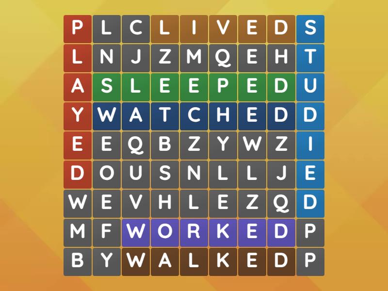 Caça palavras S. Past - Wordsearch