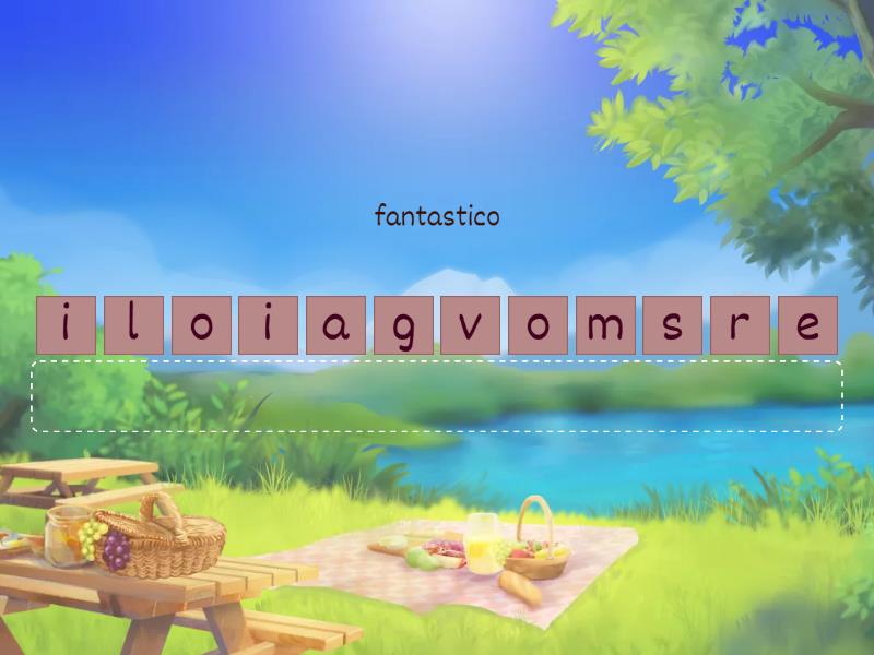 Ripasso vocabolario - Anagram