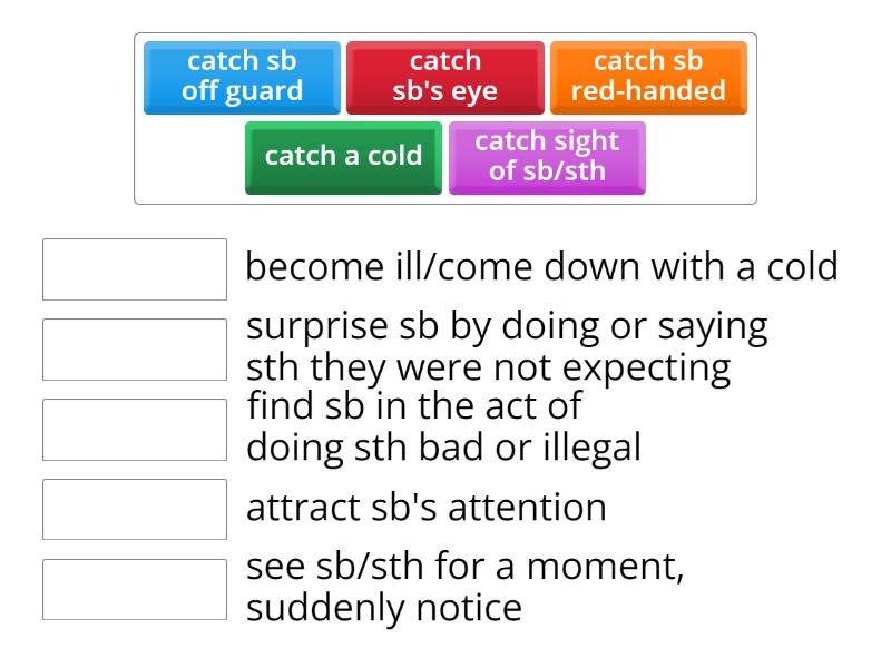 Match the words with their definitions - Match up