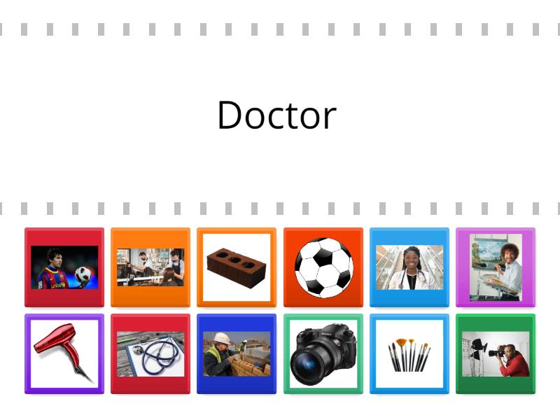 Occupations and objects - Find the match