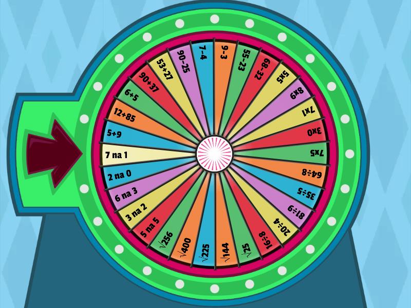 Math Game - Spin the wheel