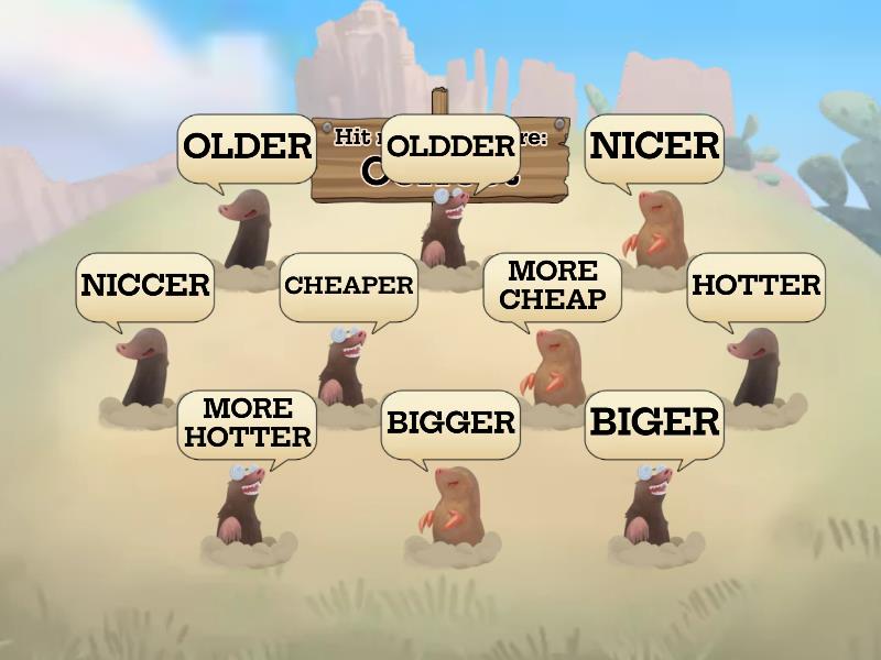 Comparatives - Whack-a-mole