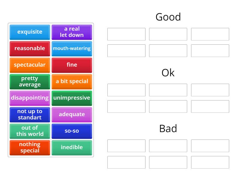 Solution Int 2C Eating out - Group sort