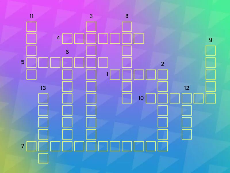 PROFESSIONS - Crossword