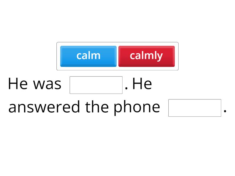 Adjective and adverb practice - Missing word