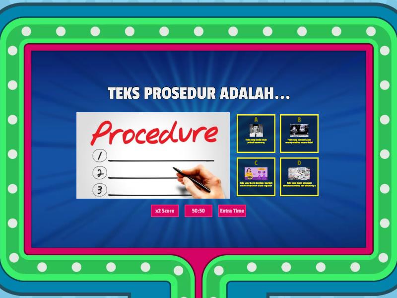 QUIZ TEKS PROSEDUR - Concurso de preguntas
