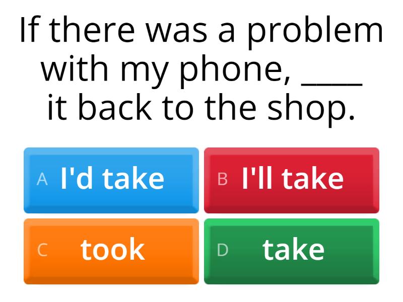 First & Second Cond - Quiz