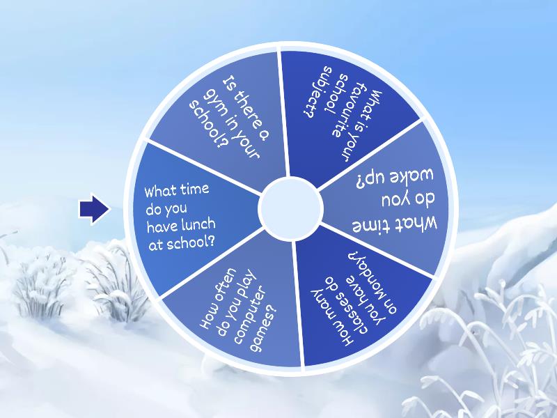 GoGetter2 warm up - present simple - Spin the wheel