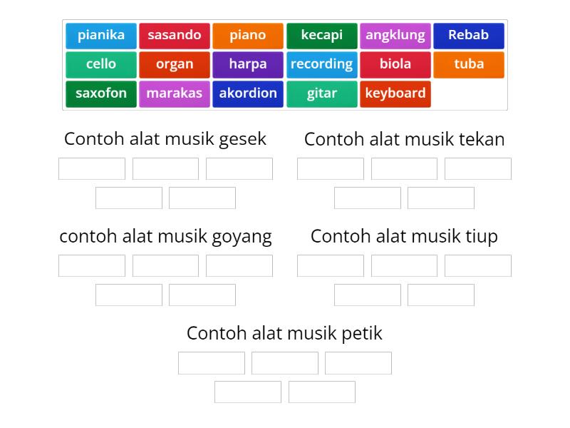 SPDB 2f alat musik - Group sort