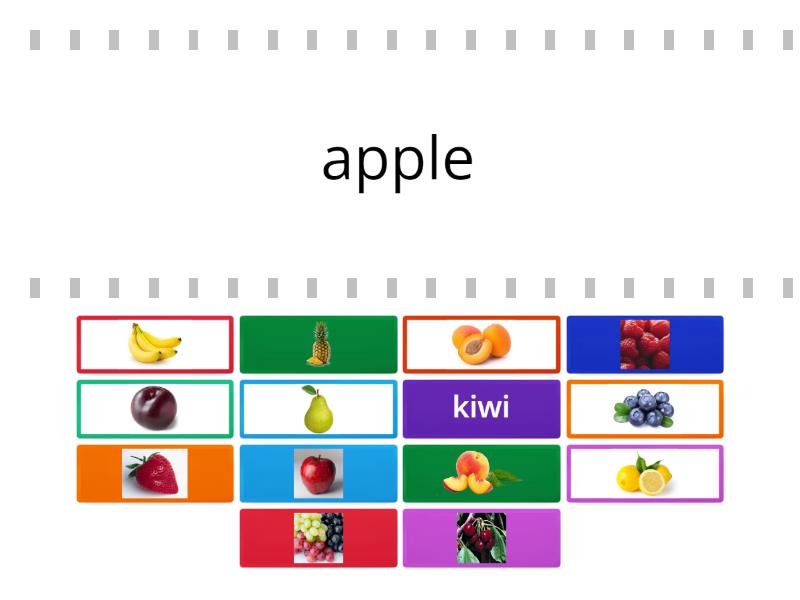 Fruit - Find the match