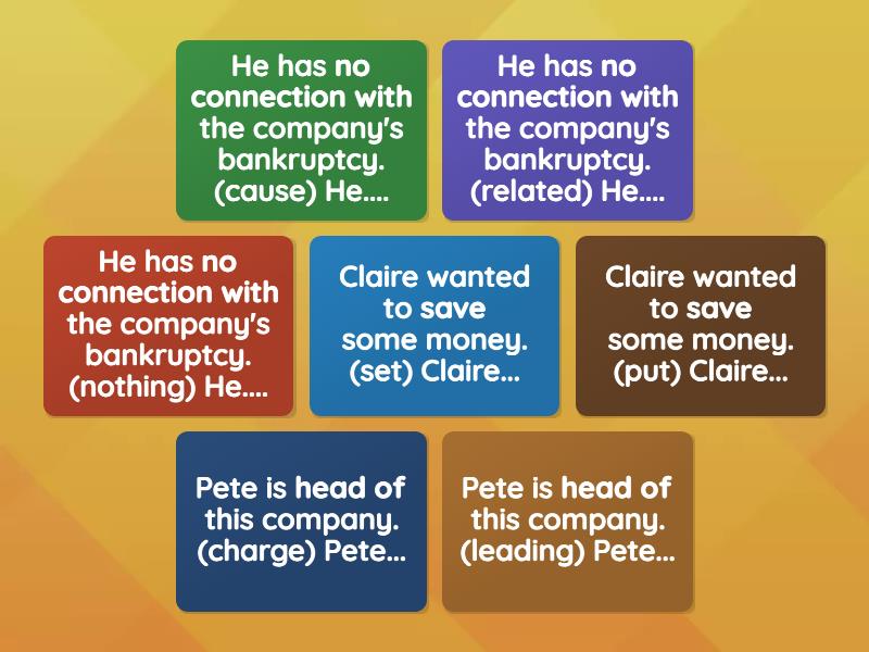 Paraphrasing. Exercise 33. - Flip tiles