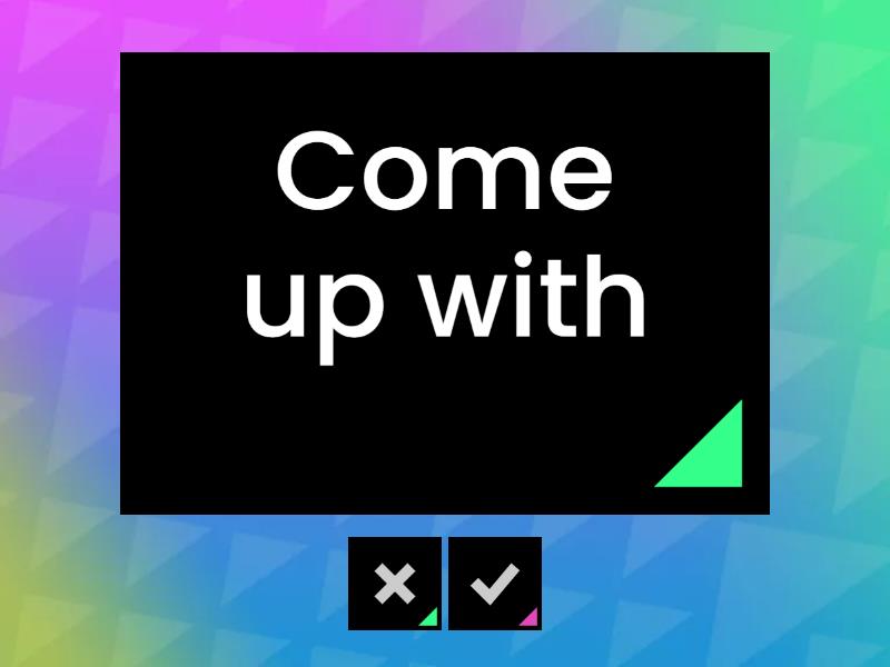 Inseparable Phrasal verbs - Flash cards