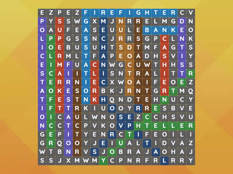 Inside the USA, Unit 9 - Wordsearch