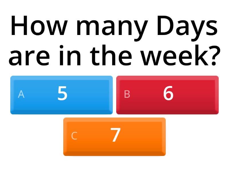 Days of the Week - Quiz