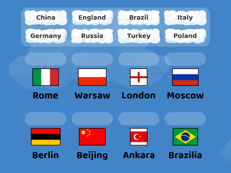 Countries and cities - Match up