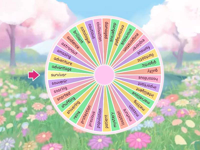 spelling bee grade 5 - Spin the wheel