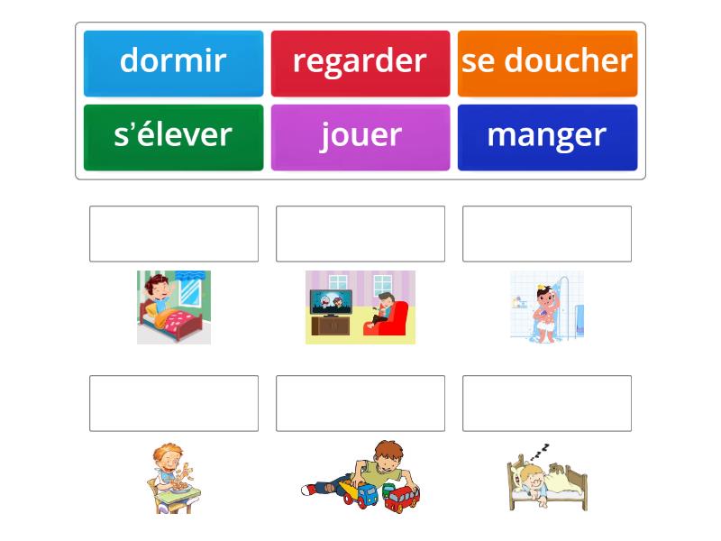 Routin avec les verbs l'infinitifs - Match up