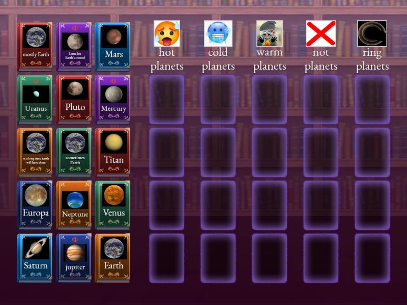 planet sorting but fun!!!!! - Group sort