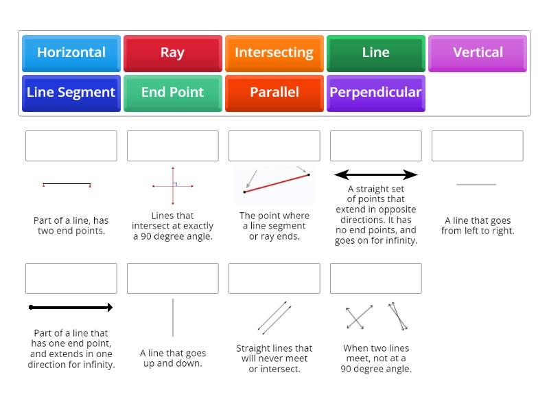 Types of Lines - Match up