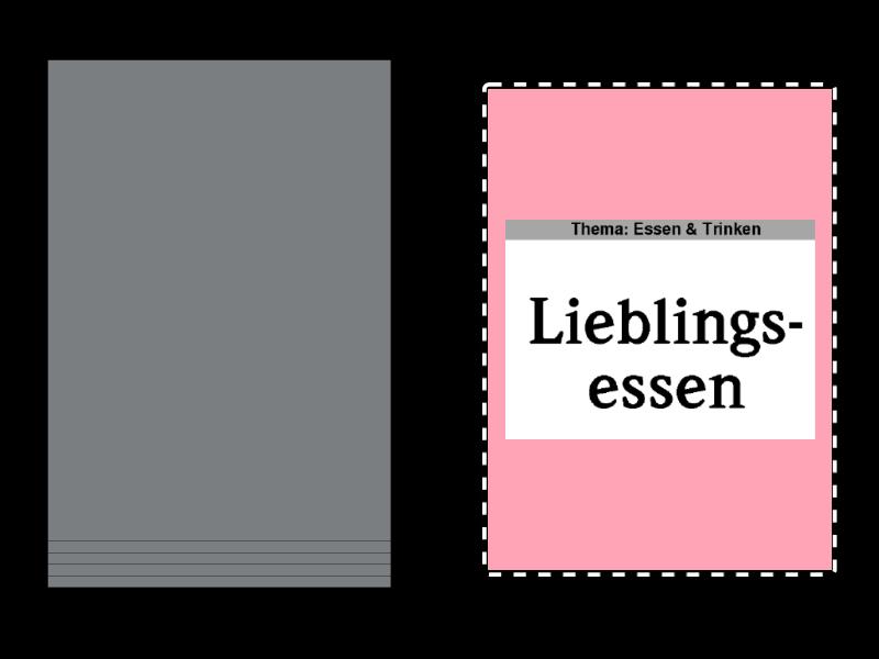 Sprechen Teil 2: Thema "Essen & Trinken" - Speaking cards