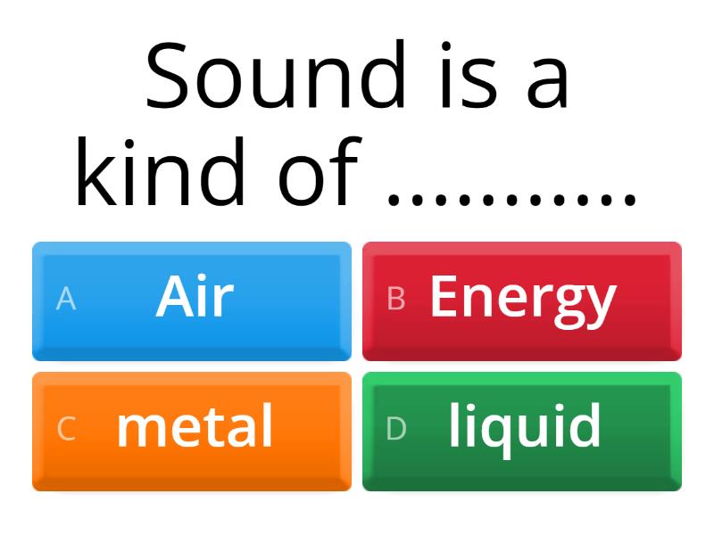 Sound waves - Quiz