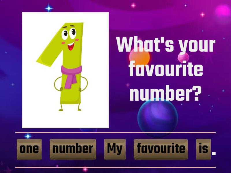 What's your favourite number? - Unjumble