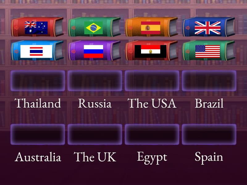 FF3, Unit 1, Lesson 1, flags and countries. - Match up