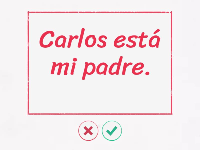 FIND THE MISTAKE ACTIVITY 1 - "HOW TO SPANISH" - Flash cards