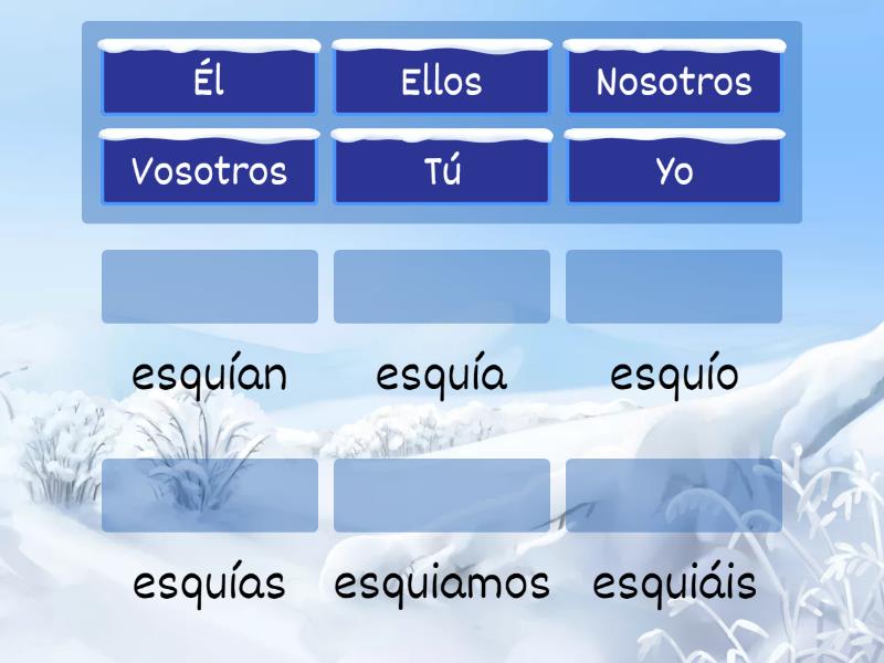 Verbo Esquiar - Match up