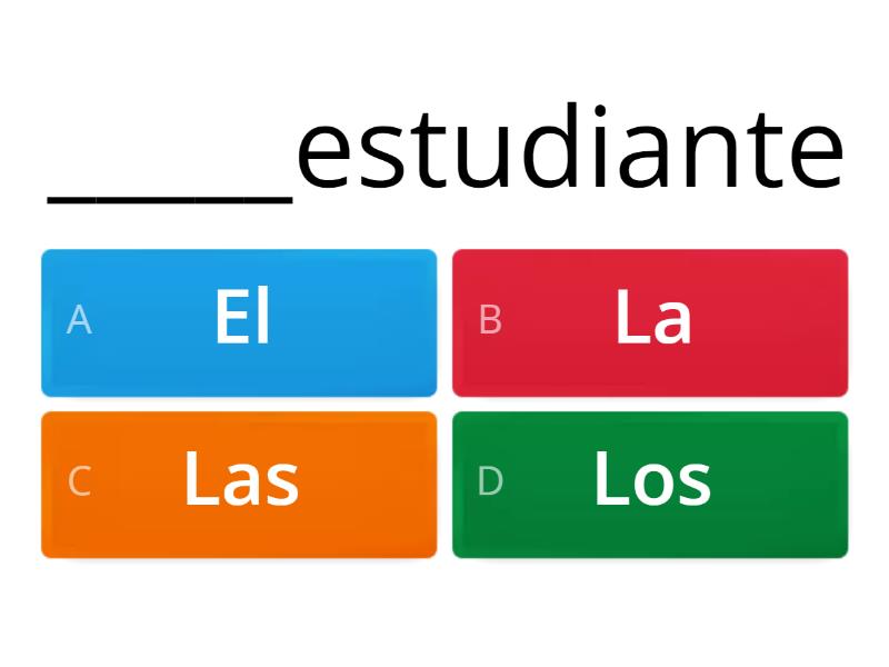 Los Artículos y los plurales - Quiz