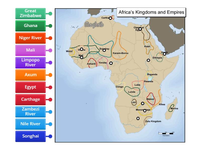 African Civilizations - Labelled diagram