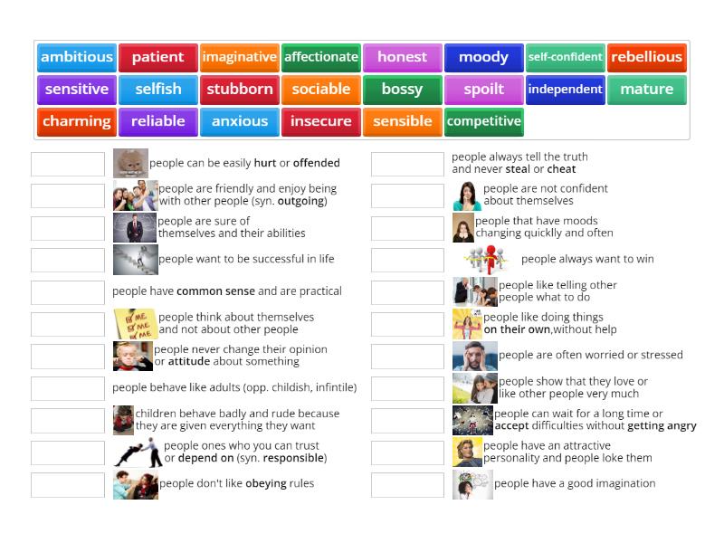 Personality - Match up