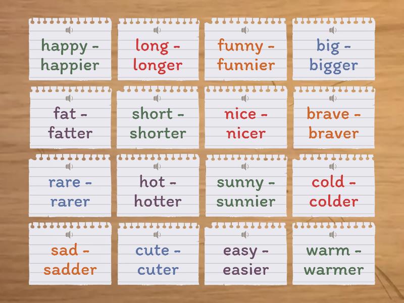 Superlatives - Flip tiles