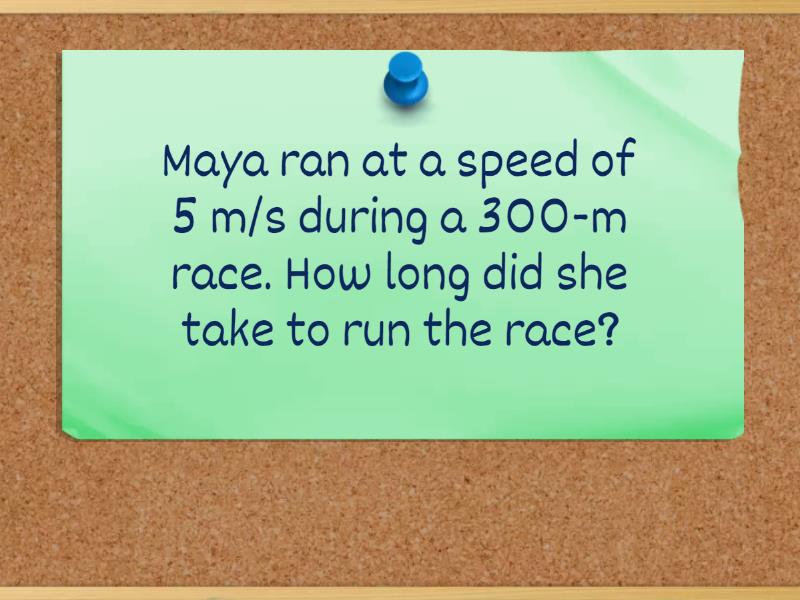 REVISION ON SPEED...LET'S TEST THE BASICS OF SPEED! - Flash cards