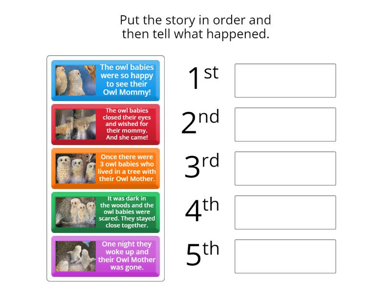 OWL babies sequencing - Rank order