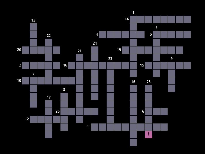 Together 4 Unit 5 - Crossword