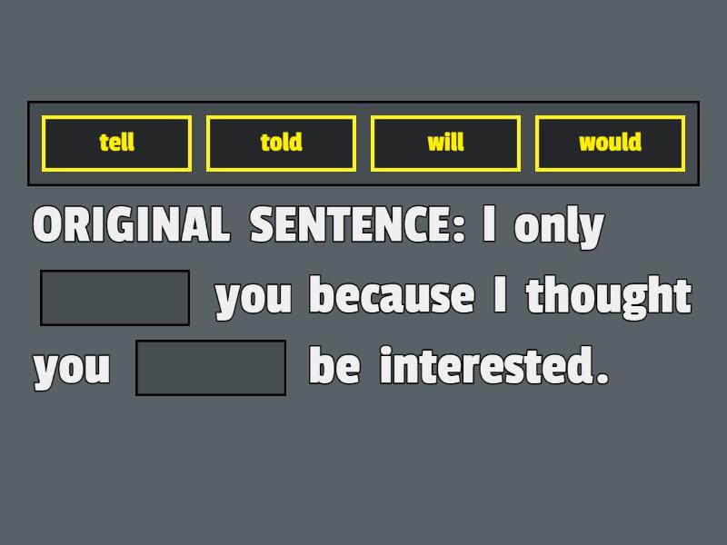 Fce Unit 6 Conditionals Part 3 Complete The Sentence