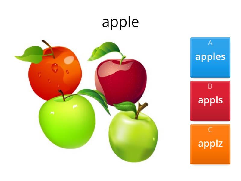 Unit6: Plural of nouns (fruit and vegetables) - Quiz