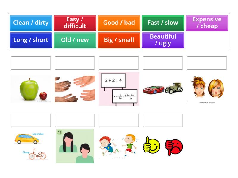 2B - Adjectives - EF Elementary 4th - Une las parejas