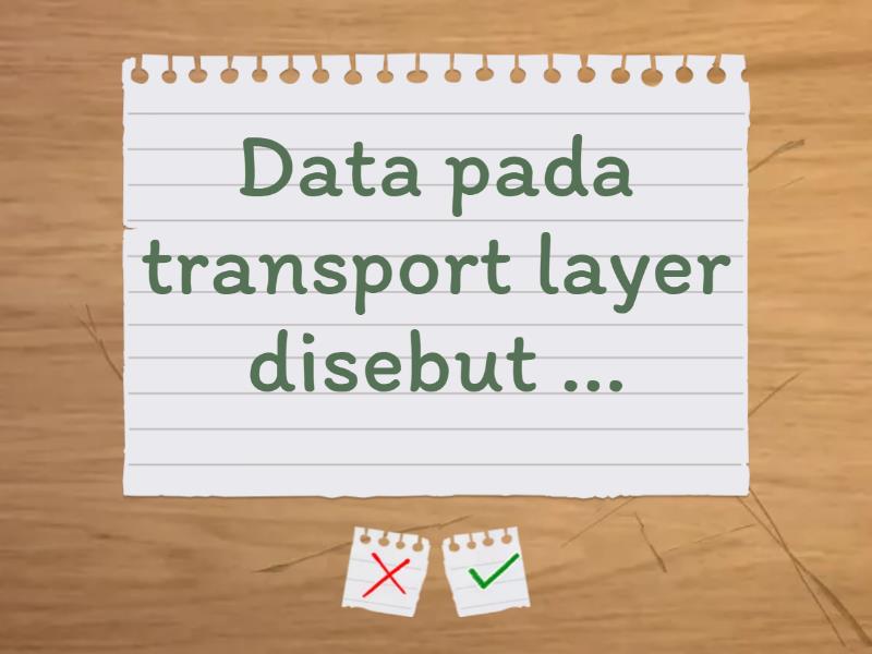 Model OSI - Flash cards