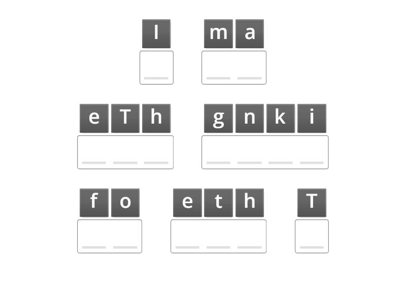 My name in words - Anagram