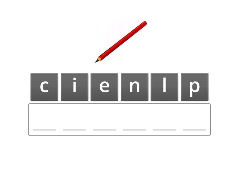 FF1. Unit 1. School Objects part 1 - Anagram