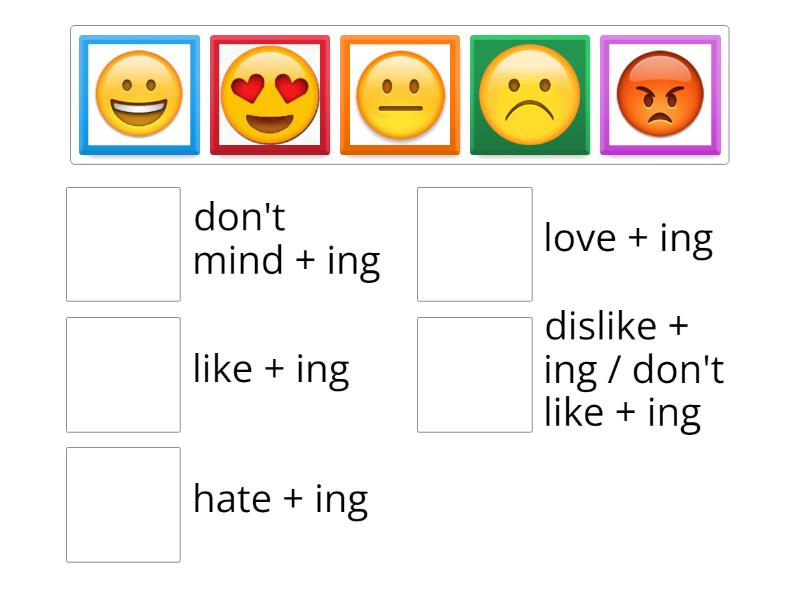 Love + ing (EF 6B based) presentation - Match up