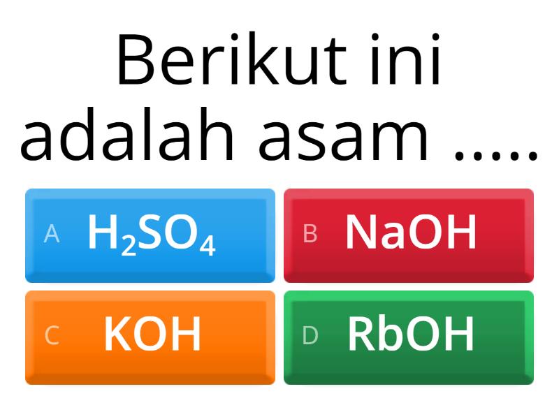 Latihan Soal Asam Basa - Quiz