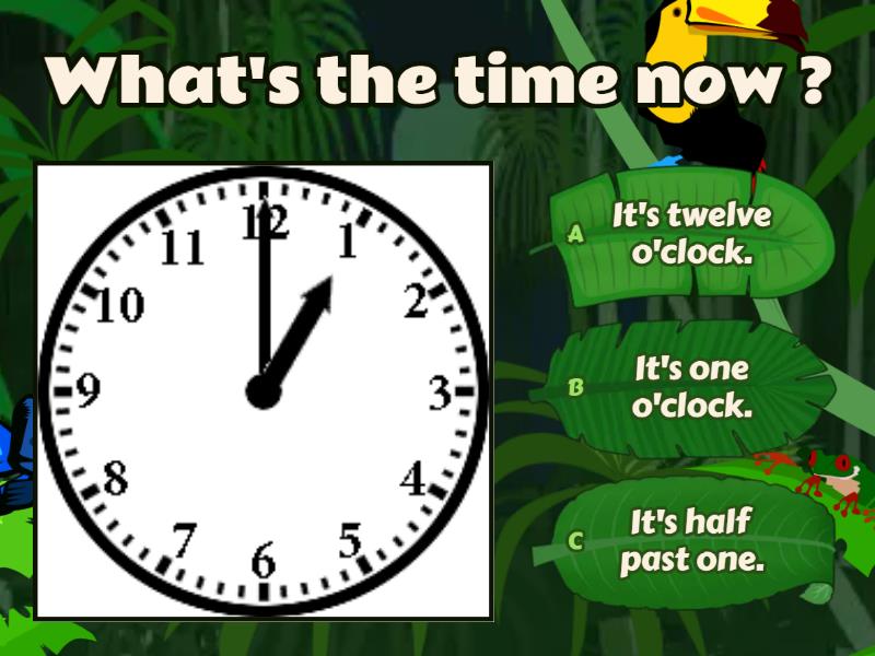 Maths Year 2 ( TELLING THE TIME) - Quiz