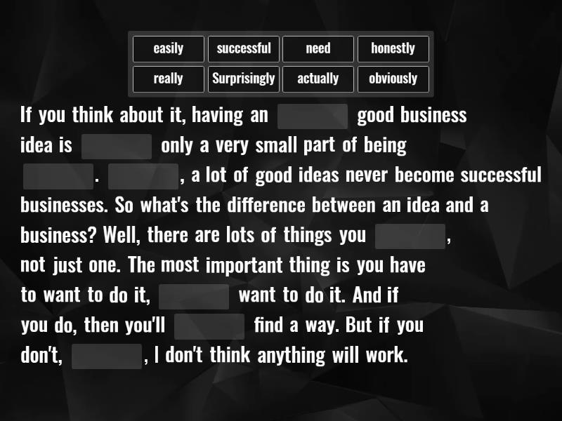 Adverbs (C1 business) - Complete the sentence