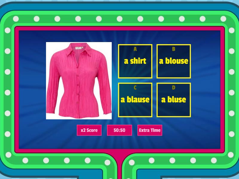 Clothes Quiz - Gameshow quiz
