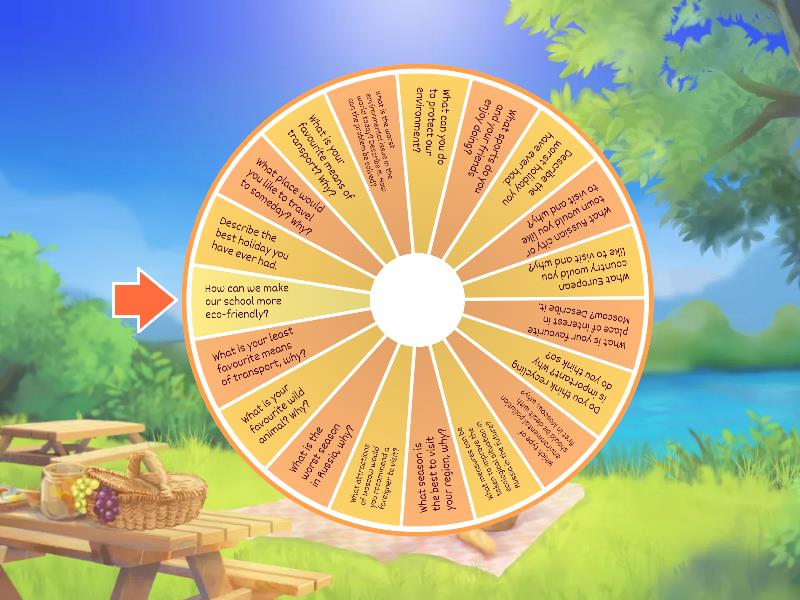 Speaking cards - Spin the wheel
